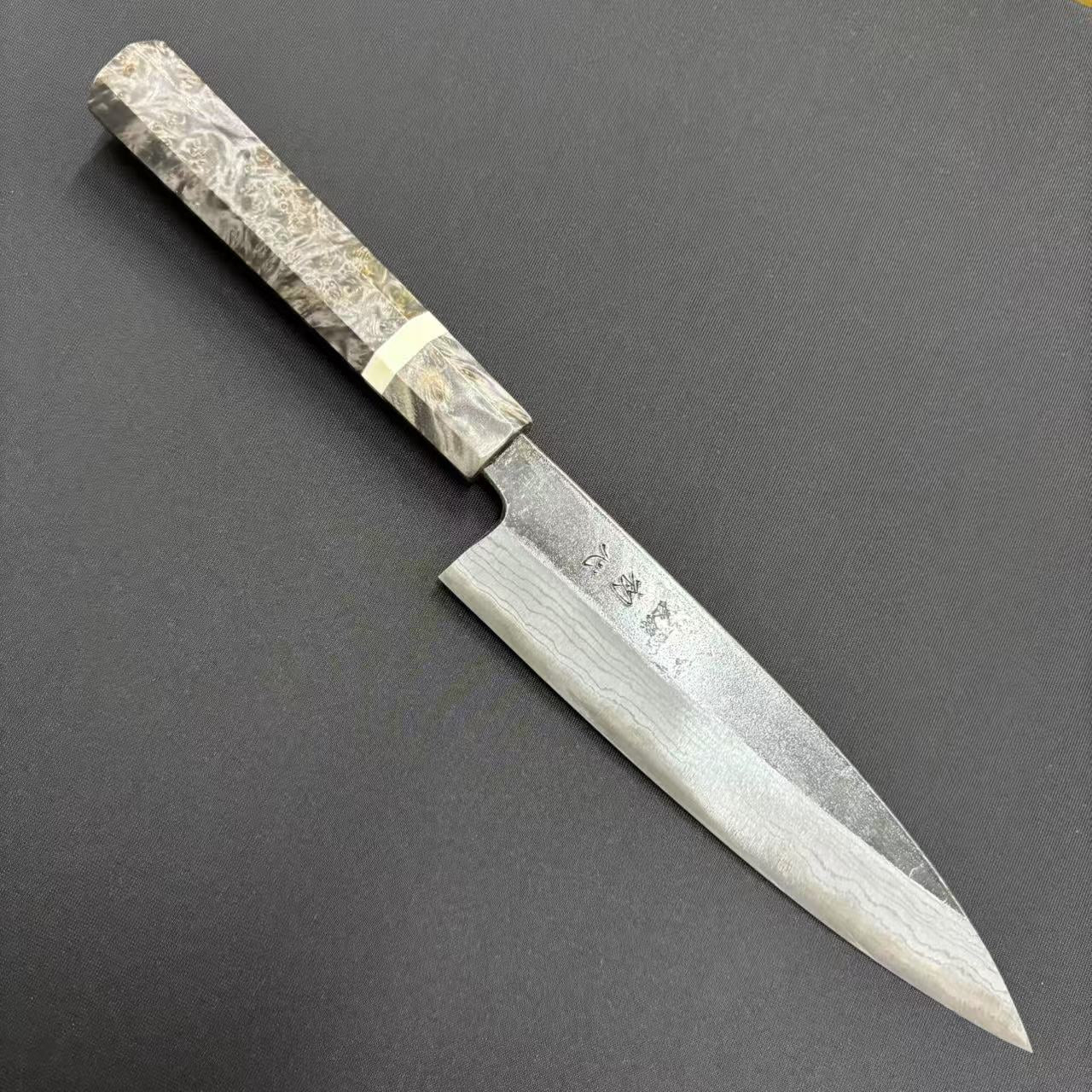 Petty Blue-2 Damascus Resin 150mm